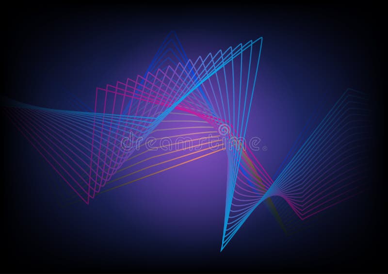 Abstract Triangle Wave Blue Background Stock Vector - Illustration of ...
