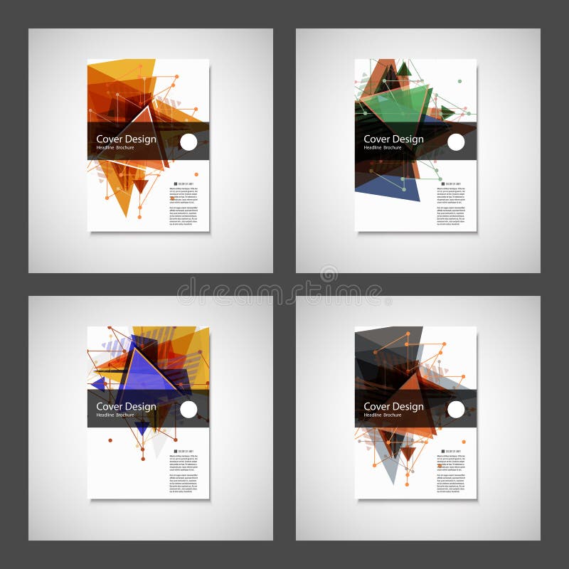 Abstract Triangle Brochure Design. Modern Vector Illustration Stock ...