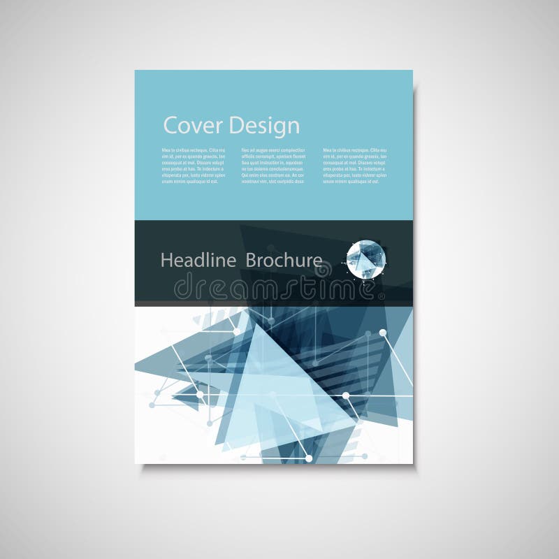 Abstract Triangle Brochure Design. Modern Vector Illustration Stock ...