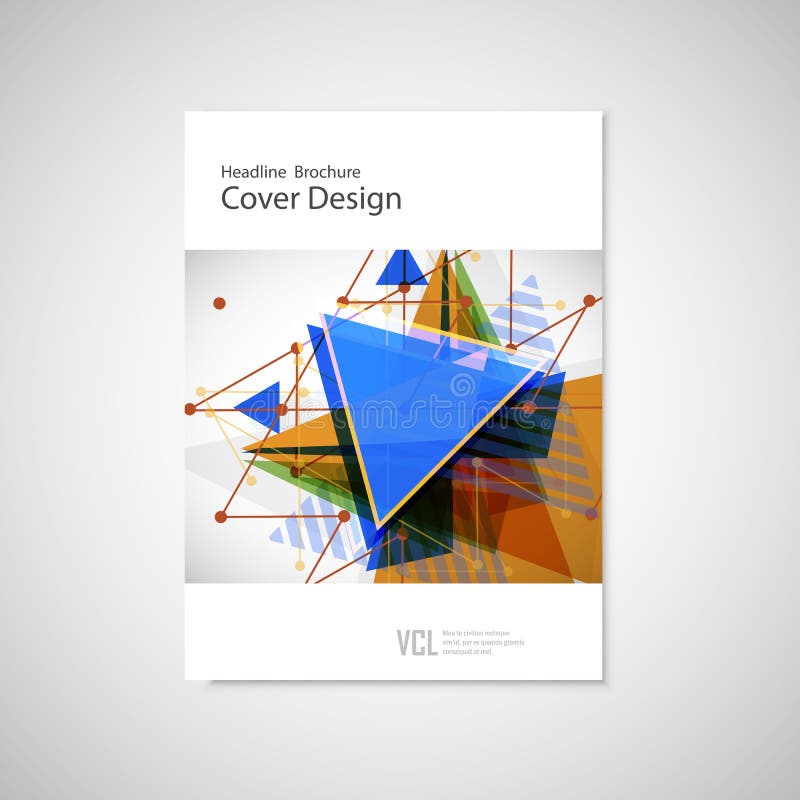 Abstract Triangle Brochure Design. Modern Vector Illustration Stock ...