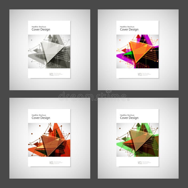 Abstract Triangle Brochure Design. Modern Vector Illustration Stock ...