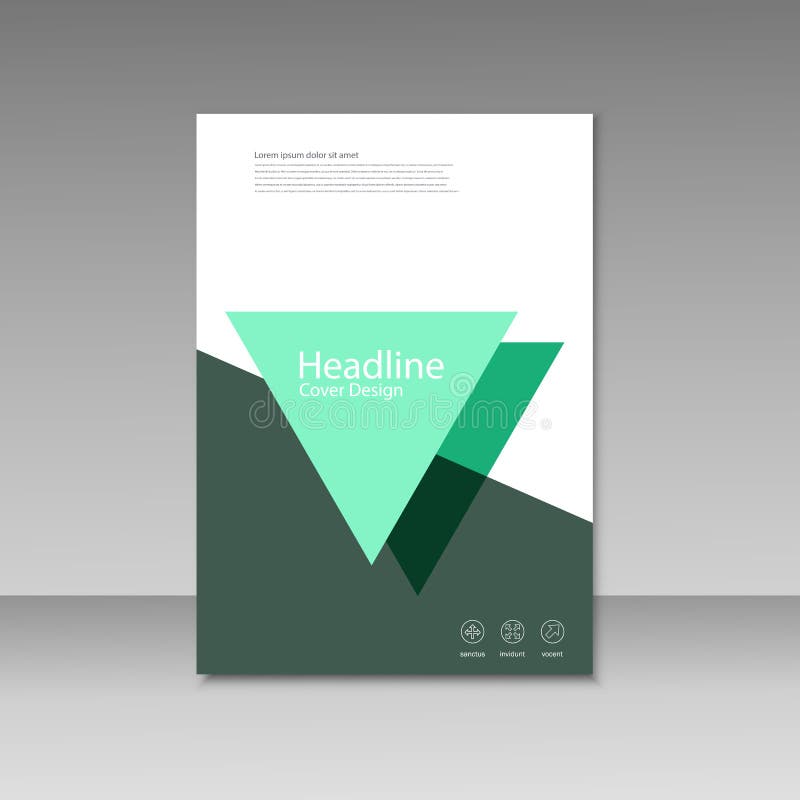 Abstract Triangle Brochure Design. Modern Vector Illustration Stock ...