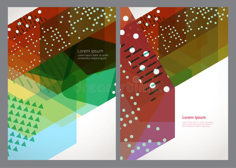 Abstract Triangle Brochure Flyer Design Vector Stock Vector ...