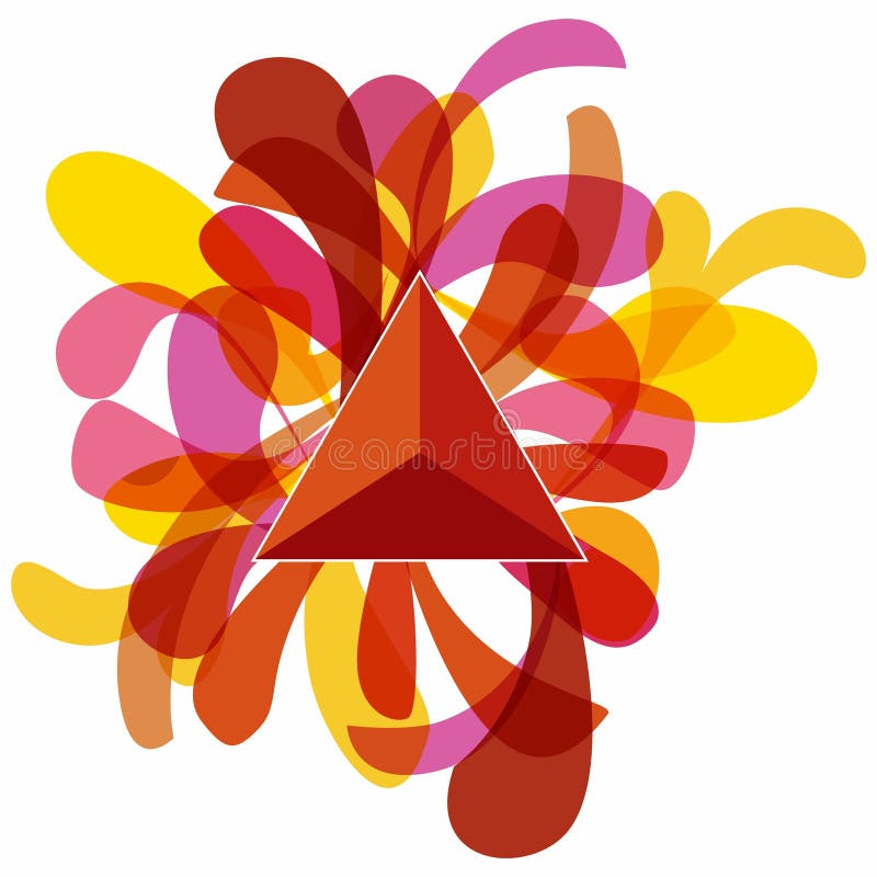 An Abstract Triangle Color Splash Background Template Stock ...