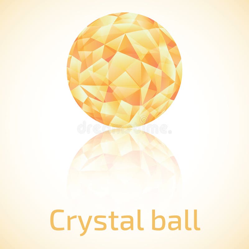 Abstract Triangle Crystal Ball Stock Illustration - Illustration of ...