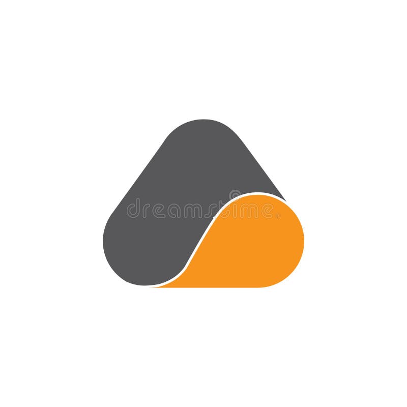 Abstract Triangle 3d Curves Logo Vector Stock Vector - Illustration of ...
