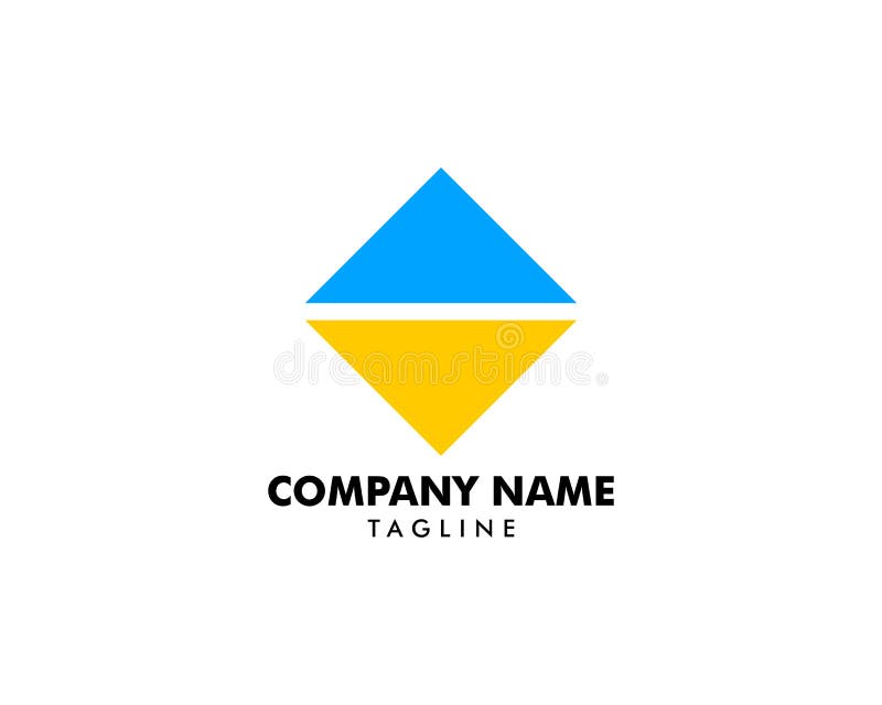 Abstract Triangle Design Logo Vector Template Stock Vector ...