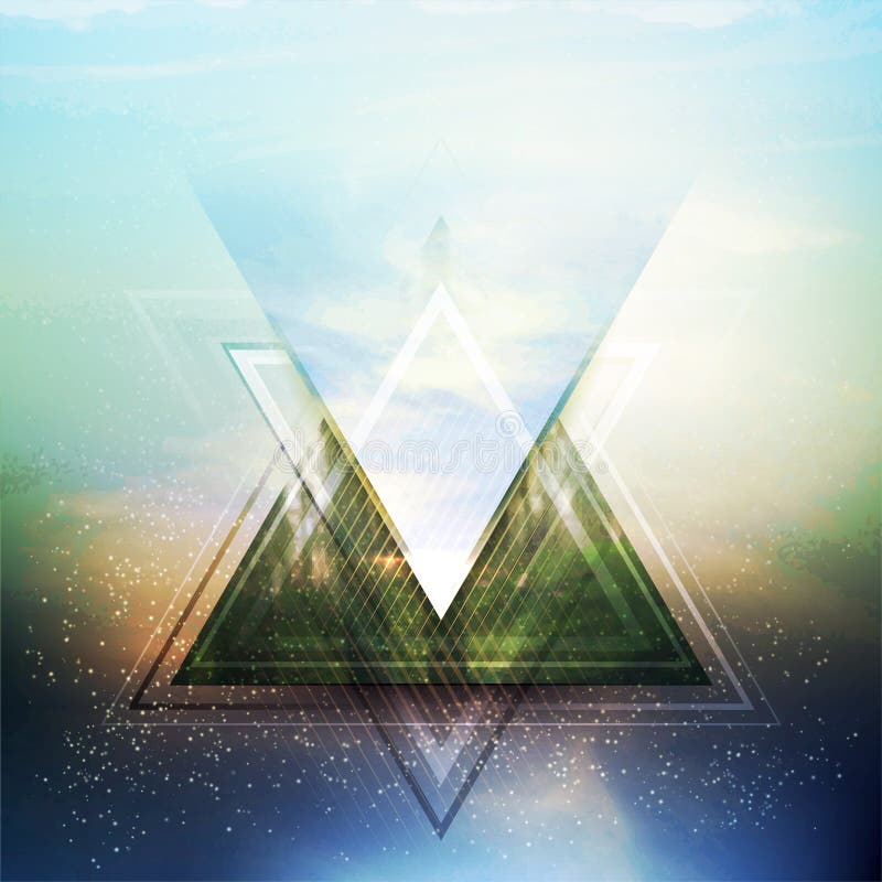 Abstract Triangle Future Vector Background Stock Vector - Illustration ...