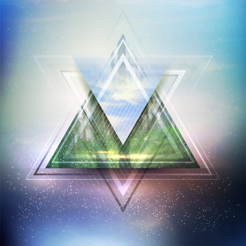 Abstract Triangle Future Vector Background Stock Vector - Illustration ...
