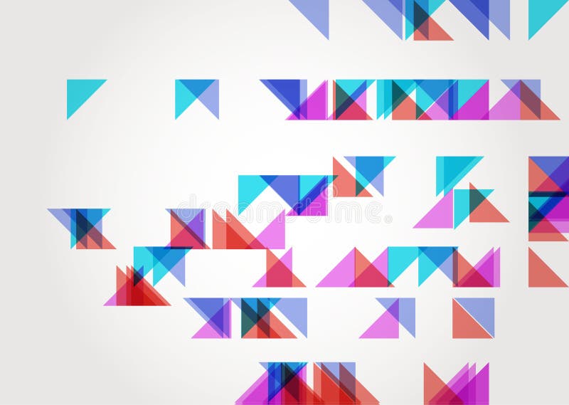 Abstract Triangle Geometric Background Template. Stock Vector ...