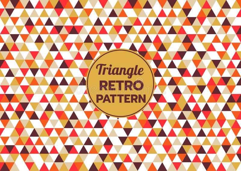 Abstract Triangle Geometric Retro Pattern Backgroun Stock Vector ...