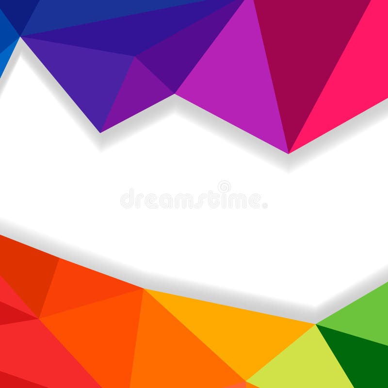 Abstract Triangle Geometric Wave Stripes Border on a White Stock Vector ...