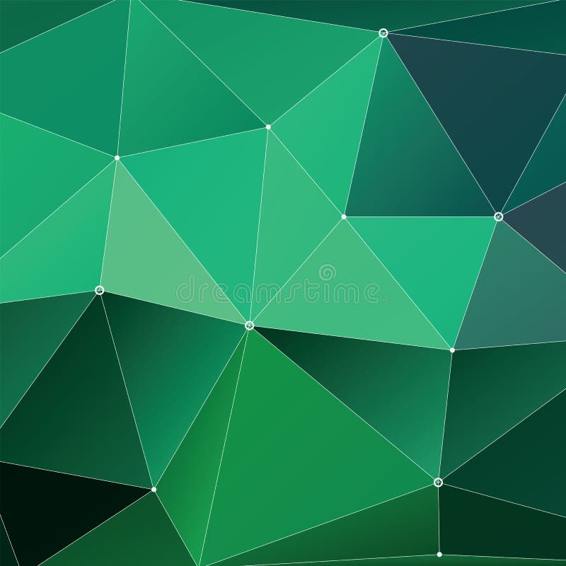 Abstract Triangle Geometrical Green Stock Vector - Illustration of ...