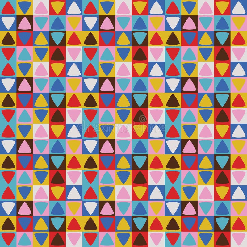 Abstract Triangle Geometrical Seamless Background. Stock Vector ...