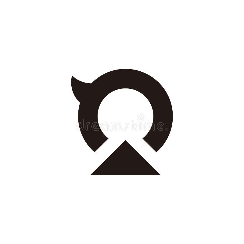 Abstract Triangle Key Hole Simple Logo Vector Stock Vector ...