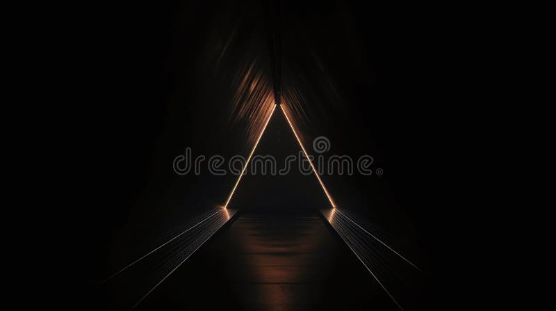 Abstract Triangle Light Formation in Dark Background Perfect for Modern ...
