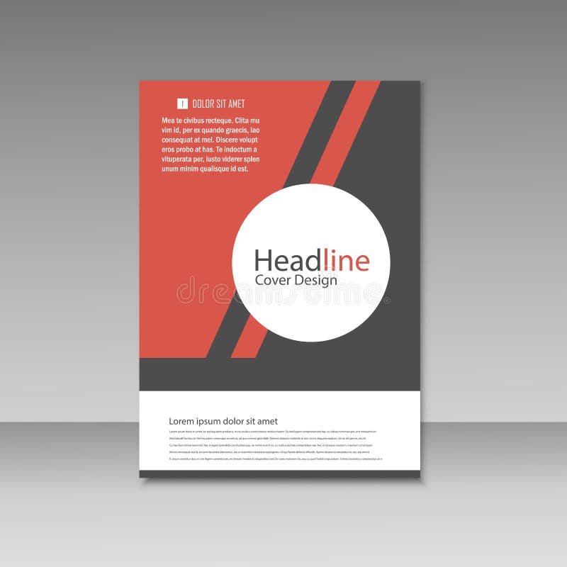 Abstract Triangle Line Brochure Cover Design. A4 Size Template Stock ...