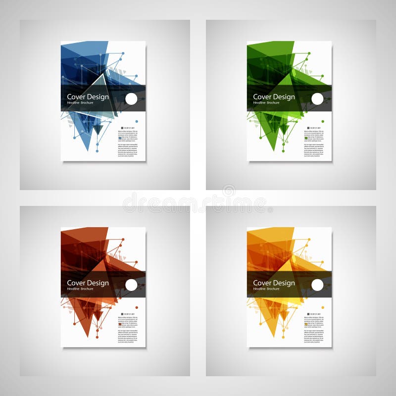 Abstract Triangle Line. Poster Brochure Flyer Design Layout Vector ...