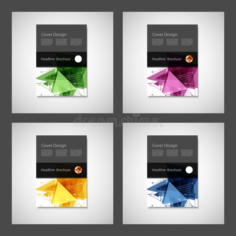 Abstract Triangle Line. Poster Brochure Flyer Design Layout Vector ...