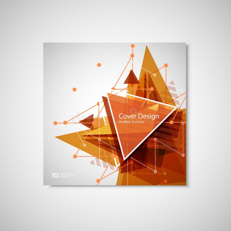 Abstract Triangle Line. Poster Brochure Flyer Design Layout Vector ...
