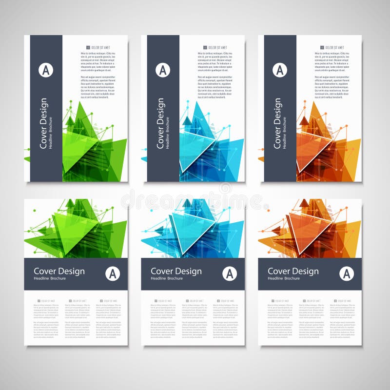 Abstract Triangle Line. Poster Brochure Flyer Design Layout Vector ...