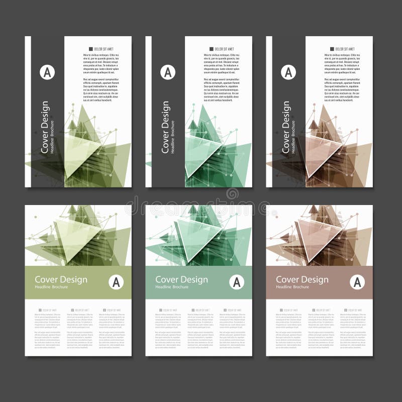 Abstract Triangle Line. Poster Brochure Flyer Design Layout Vector ...