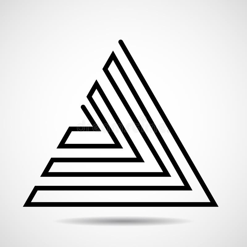 Abstract Triangle of Line. Vector Design Element Stock Vector ...