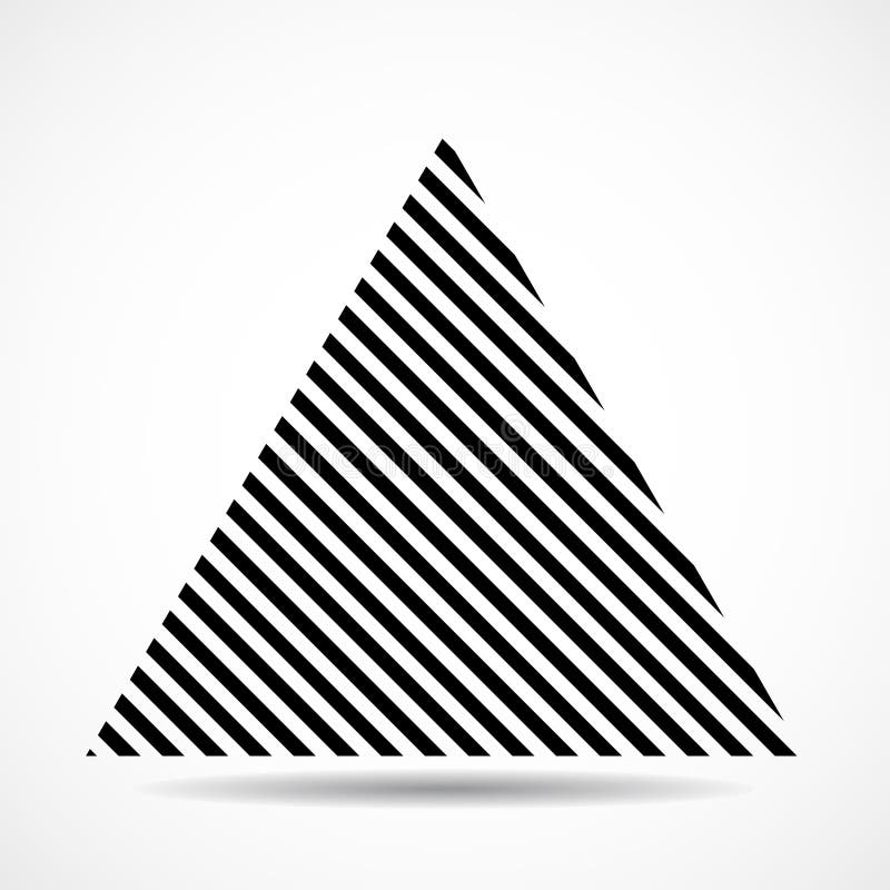 Abstract Triangle of Lines, Geometric Shape Stock Vector - Illustration ...