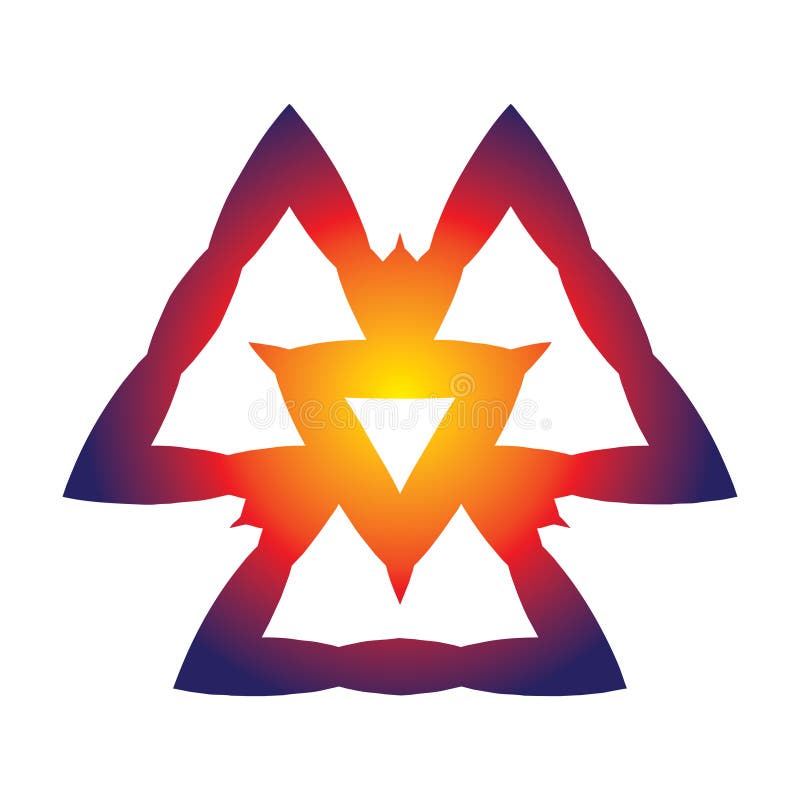 Abstract 4 Triangle Logo Illustration Stock Illustration - Illustration ...