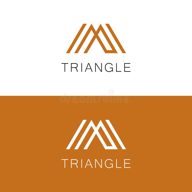 Abstract Triangle Logo Vector. Three Elements Connection Symbol ...