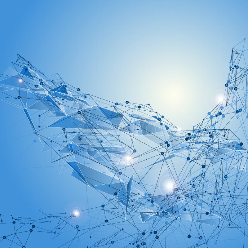 Abstract Triangle Mesh Background Stock Vector - Illustration of ...