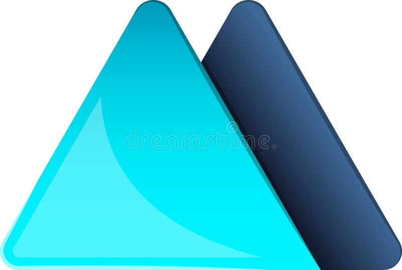 Abstract Triangle Mountain Logo Illustration in Trendy and Minimal ...