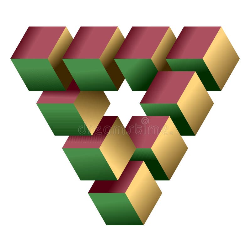 Abstract triangle overlap stock vector. Illustration of contrast ...