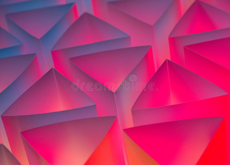 Abstract Triangle Paper Background Stock Image - Image of monochrome ...