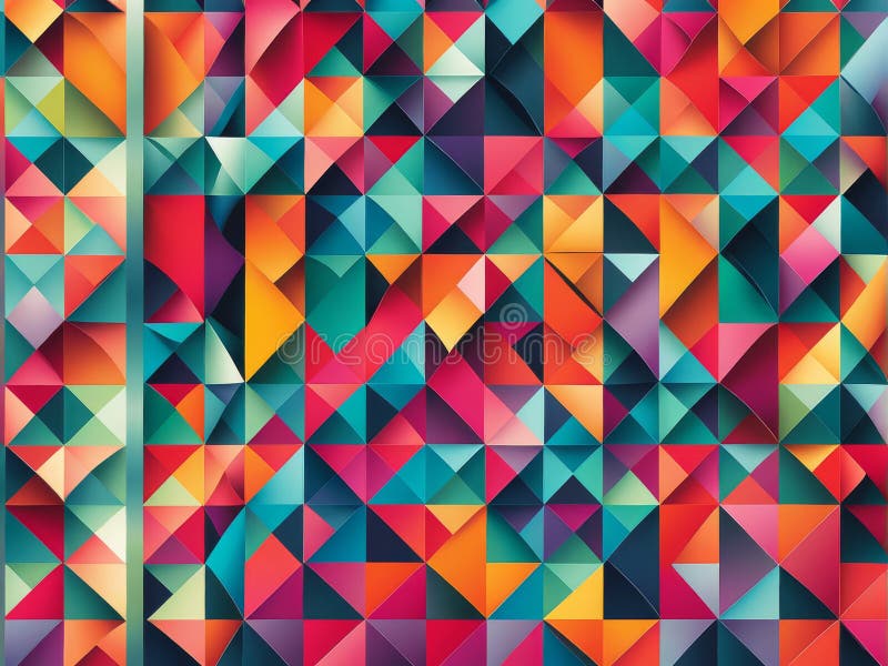 Abstract Triangle Pattern Background Stock Illustration - Illustration ...