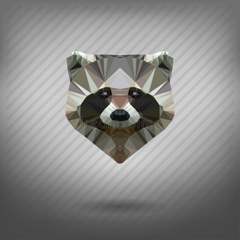 Abstract Triangle Polygonal Animal Stock Vector - Illustration of label ...