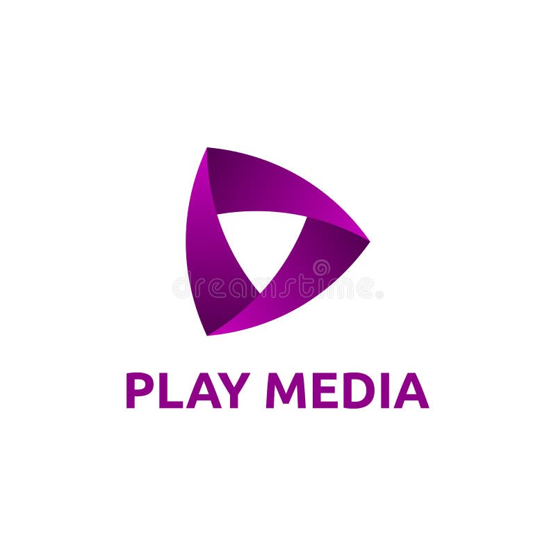 Abstract Triangle Related To Play Logo, Media Logo, Multimedia Logo ...