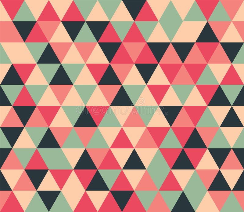 Abstract Triangle Seamless Pattern, Soft Color. Stock Vector ...