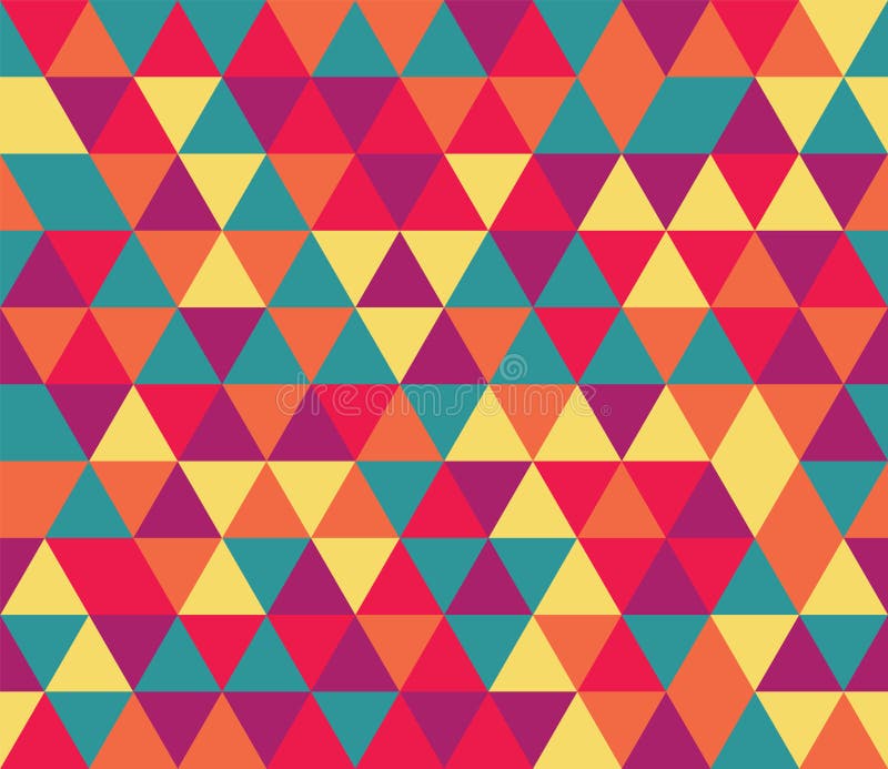 Abstract Triangle Seamless Pattern, Soft Color. Stock Vector ...