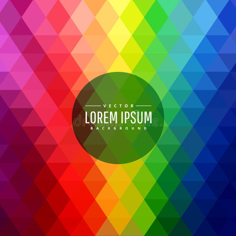Abstract Triangle Shape Colorful Background Stock Vector - Illustration ...