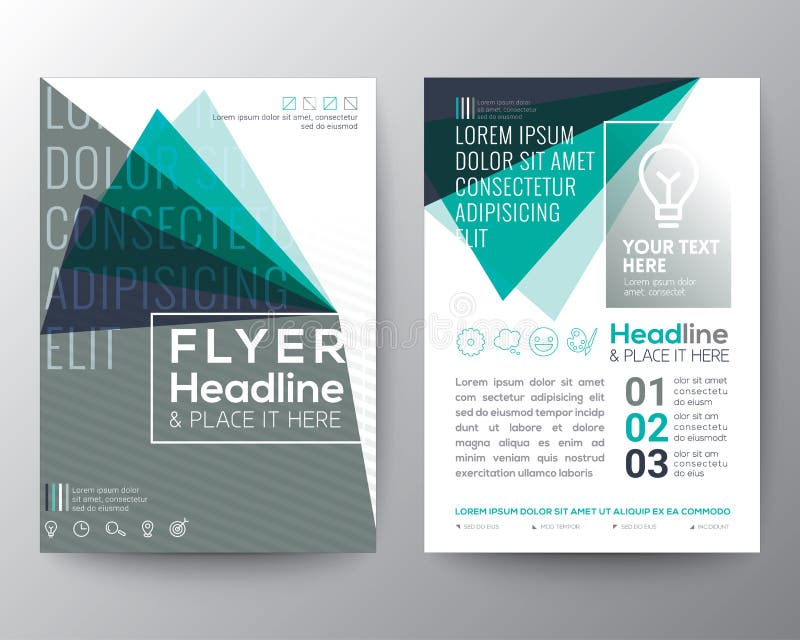 Abstract Triangle Shape Poster Brochure Flyer Design Layout Stock ...