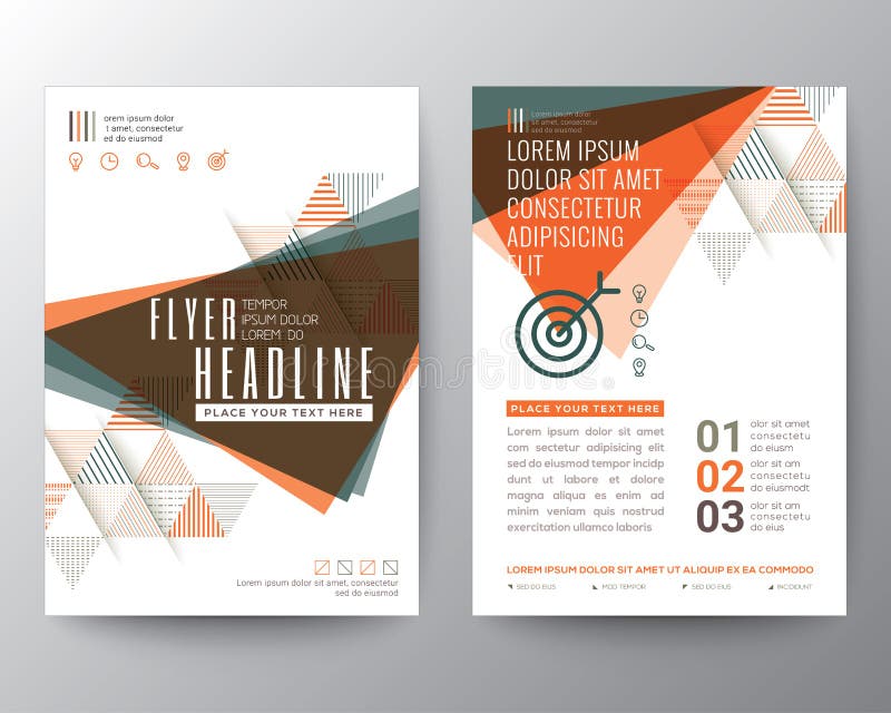 Abstract Triangle Shape Poster Brochure Flyer Design Layout Stock ...