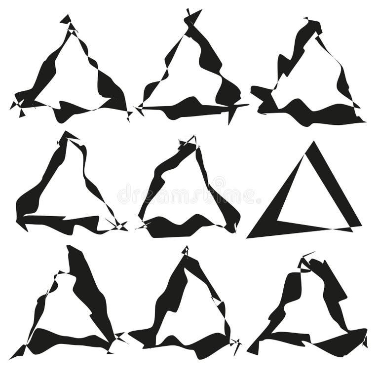 Drawn Triangle Shapes Stock Illustrations – 8,322 Drawn Triangle Shapes ...