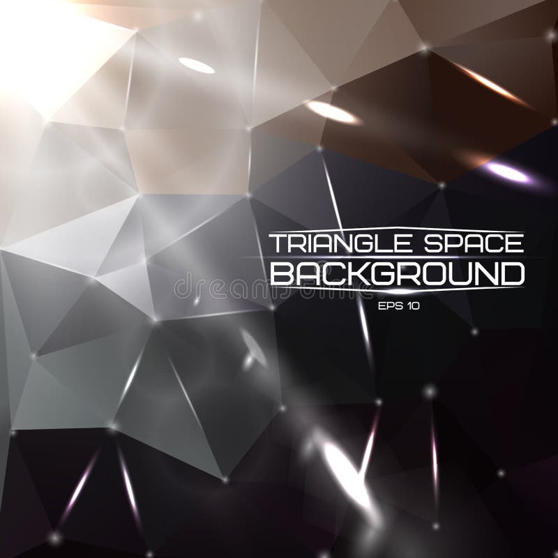 Triangle Space Vector Background Stock Vector - Illustration of style ...