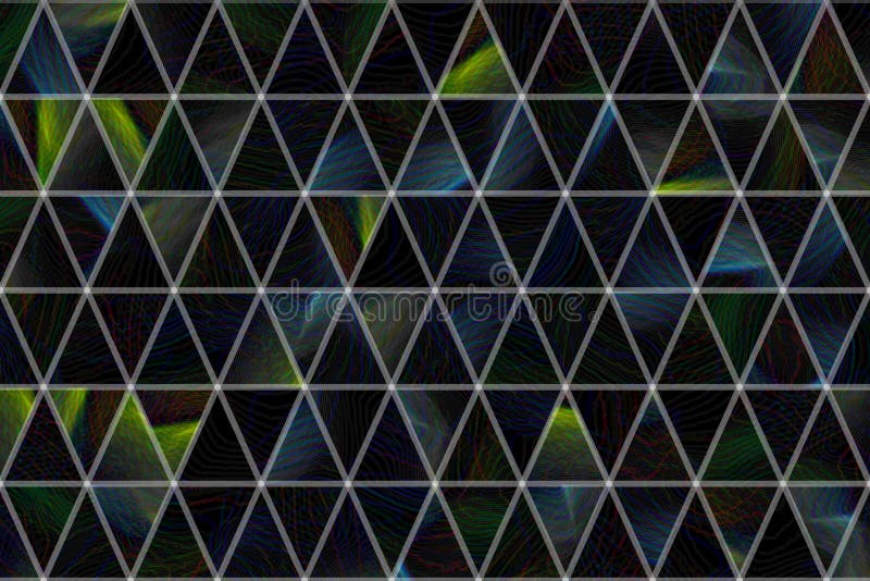 Abstract Triangle Strip. Concept, Web, Generative & Artwork. Stock ...