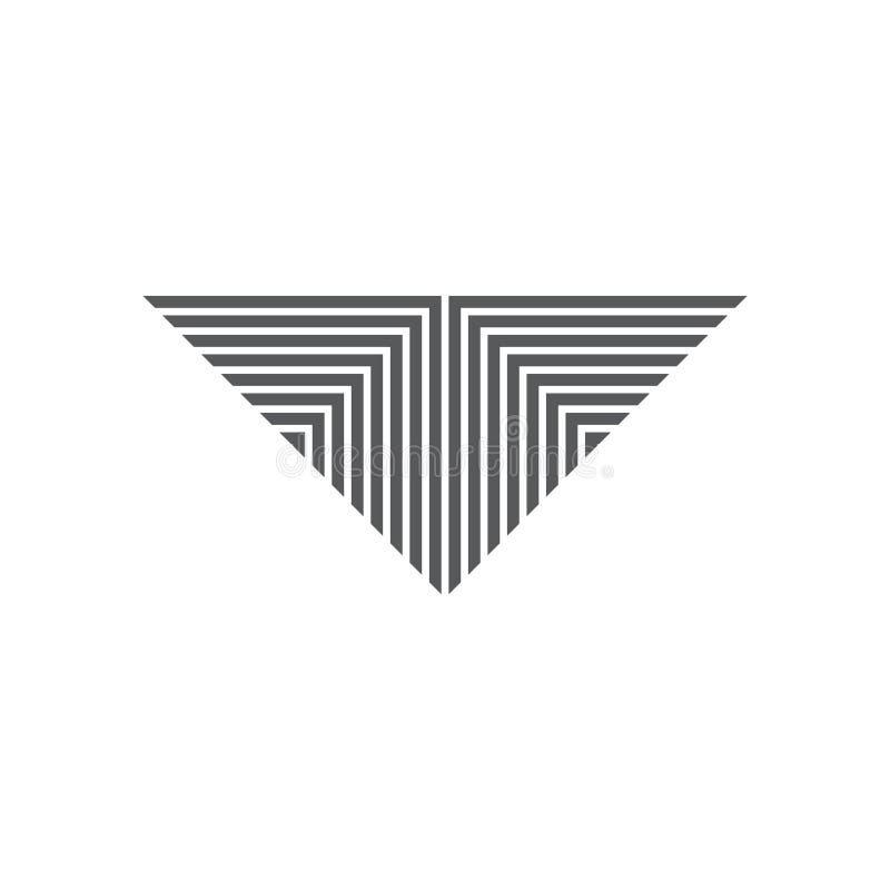 Triangle Wings logo stock vector. Illustration of label - 74624283