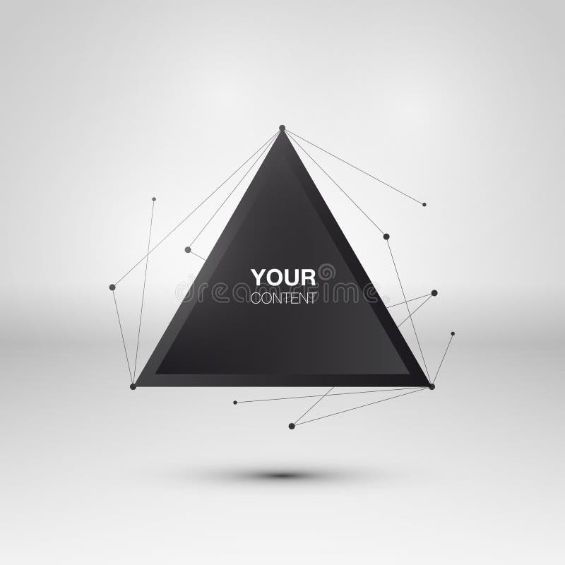 Abstract Triangle Text Box Design Stock Vector - Illustration of ...