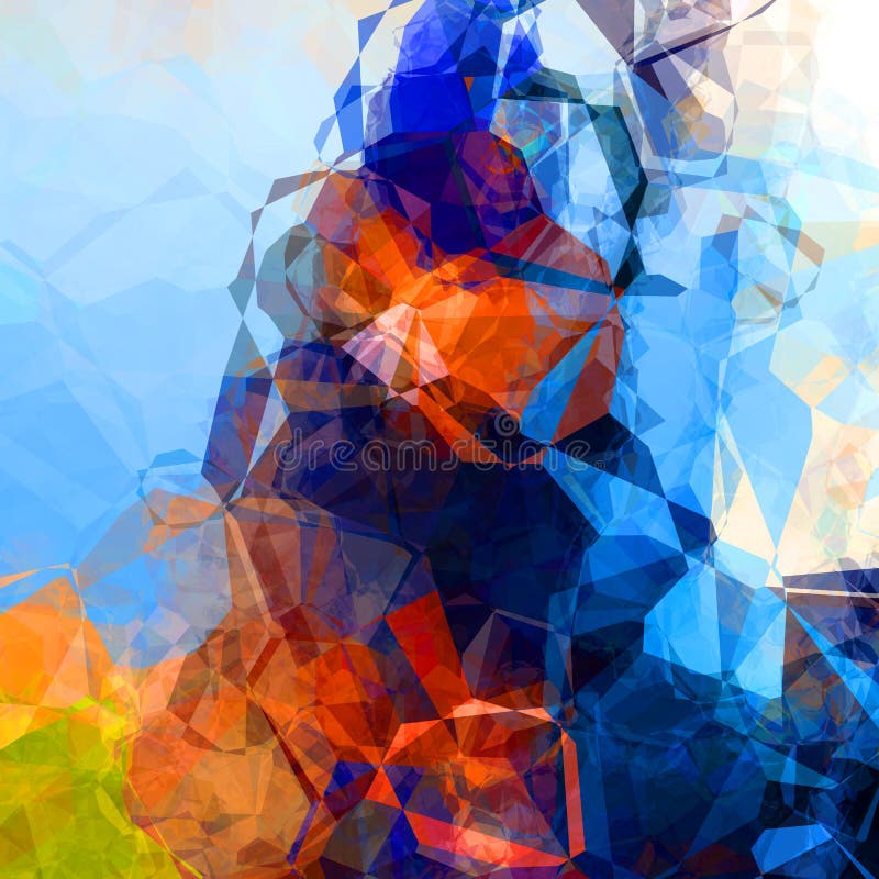 Abstract triangles stock illustration. Illustration of triangular ...