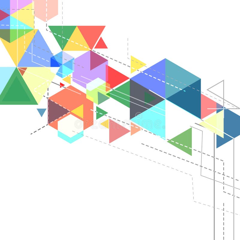 Abstract Triangles Banner Design Stock Vector - Illustration of modern ...