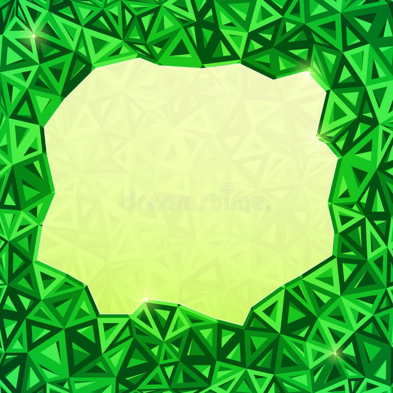 Green Abstract Triangles Vector Background Stock Vector - Illustration ...